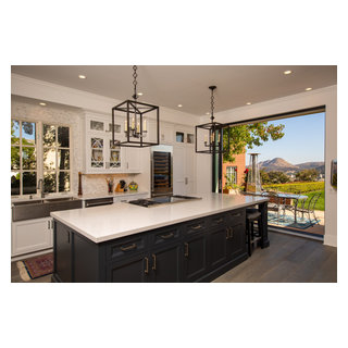 Large Sliding Glass Doors Create an Open-Air Kitchen - Country ...
