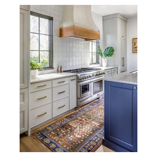 Large Star and Cross Kitchen Backsplash - Mediterranean - Kitchen - San ...
