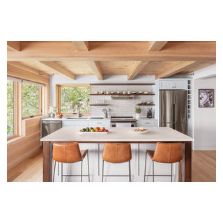 Ledge's Edge - Beach Style - Kitchen - Portland Maine - by Kaplan ...