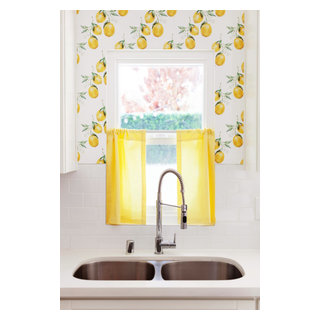 Lemon wallpaper for vintage inspired kitchen - Contemporary - Kitchen ...