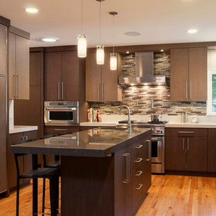 Brown Backsplash | Houzz