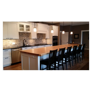 Live Edge Wood Kitchen Island Top - Traditional - Kitchen - by Wood ...