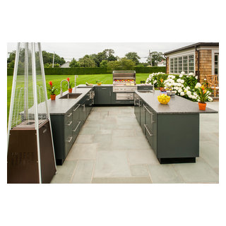 Long Island - Nu-Black Hammertone Powder Coat Finish - Modern - Kitchen ...