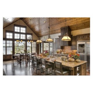 Lower Hay Lake 1 Kitchen Lakeside View - Rustic - Kitchen - Minneapolis ...