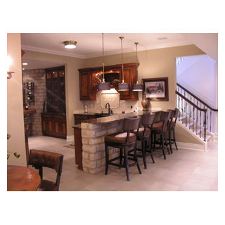 Lower Level Bar/Kitchen - Traditional - Kitchen - Cleveland - by Schill ...