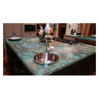 Luis Blue Island - Modern - Kitchen - Austin - by Sublime Custom Stone ...