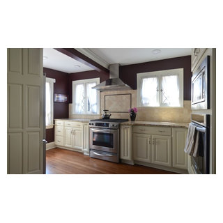 Majestic Kitchen with Plum Accents - Transitional - Kitchen - New York ...