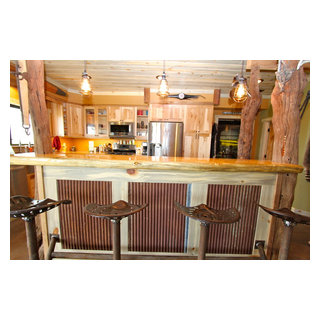 Man Cave Kitchen - Rustic - Kitchen - Omaha - by User | Houzz