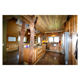 Man Cave Kitchen - Rustic - Kitchen - Omaha - by User | Houzz