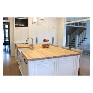 Maple Countertops - Farmhouse - Kitchen - Atlanta - by J. Aaron Custom ...