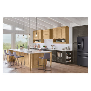 Maple in Rye and Cherry in Slate in Irvington - Kitchen - DC Metro - by ...