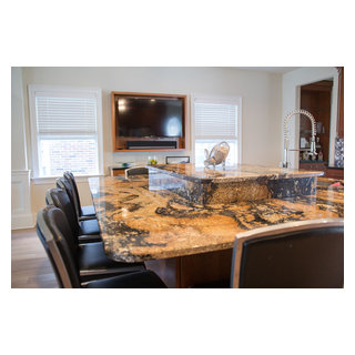 Margate Contemporary Kitchen Countertops and Backsplash - Kitchen ...