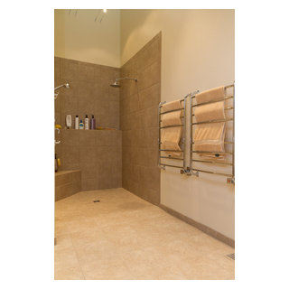 Master Bathroom with Large Open Shower and Closet - Modern - Kitchen ...