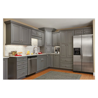 Master Brand Schrock Galena Gray Kitchen Cabinets - Contemporary ...