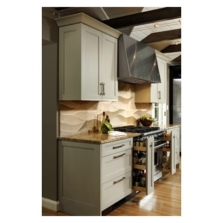 Melding Myriad Materials into a Cohesive Space - Transitional - Kitchen ...