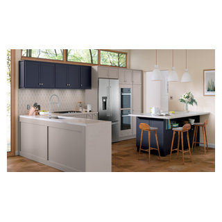 Merillat Classic Portrait door style in Nightfall Paint and Vance door ...