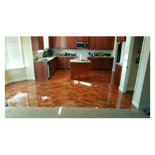 Metallic Epoxy Floor Finish - Modern - Kitchen - New York - by EC3K ...
