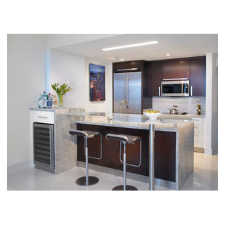 Miami Modern (MIMO) Condominium Renovation - Cuisine - Miami - par ...