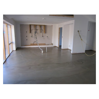 Microscreed decorative concrete for vertical and horizontal interior ...
