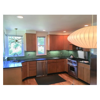 Mid Century Modern Kitchen Backsplash - Midcentury - Kitchen - San ...