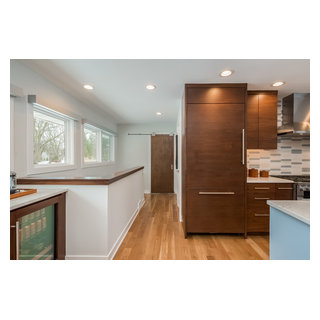 Mid Mod Remodel in River Hills - Midcentury - Kitchen - New York - by ...
