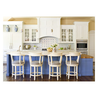 Misty Blue - Traditional - Kitchen - Denver - by Exquisite Kitchen ...