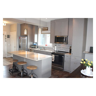 Modern Cottages & Small Imprint Homes - Industrial - Kitchen - Calgary ...