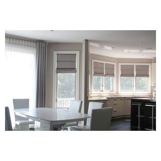 Modern Custom Drapery in Naperville - Modern - Kitchen - Chicago - by ...