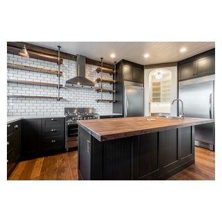 Modern Industrial Kitchen/Dining /Family Room St Joseph - Industrial ...