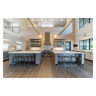 Modern Industrial Loft kitchen, bar & coffee bar - Industrial - Kitchen ...