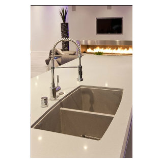 Modern Kitchen featuring Blanco America Sink and Faucet - Contemporary ...