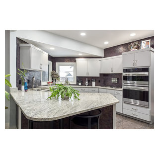 Modern Kitchen Remodel Done in a Grey Willow Color - Modern - Kitchen ...