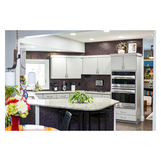 Modern Kitchen Remodel Done in a Grey Willow Color - Modern - Kitchen ...