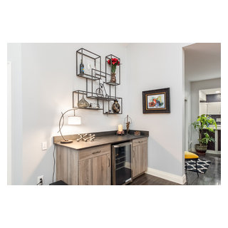 Modern Kitchen Remodel Done in a Grey Willow Color - Modern - Kitchen ...