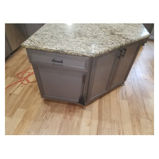 Modern Kitchen Remodel Done in a Harbor Mist Color - Modern - Kitchen ...