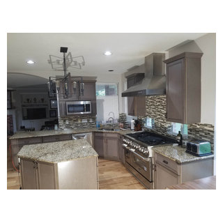 Modern Kitchen Remodel Done in a Harbor Mist Color - Modern - Kitchen ...