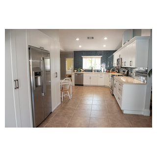 Modern Kitchen Remodel Done in Stratus White SuperMatte - Modern ...