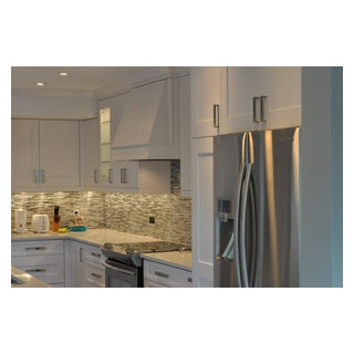 Modern Shaker Kitchen in White - Kitchen - Calgary - by Michael Burr ...