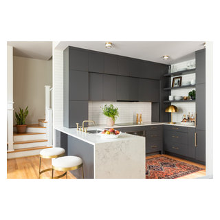 Modern Slate Kitchen - Contemporary - Kitchen - Philadelphia - by Lisa ...