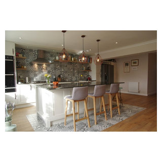Modern, Sociable, Kitchen Knock Through - Modern - Kitchen - Cardiff ...