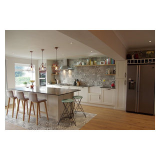 Modern, Sociable, Kitchen Knock Through - Modern - Kitchen - Cardiff ...