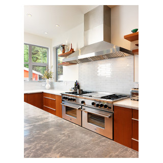 Modern Teak Kitchen - Modern - Kitchen - Vancouver - by South Shore ...