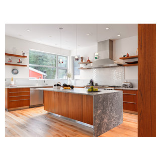 Modern Teak Kitchen - Contemporary - Kitchen - Vancouver - by South ...