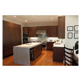 Modern Walnut - Modern - Kitchen - DC Metro - by Lobkovich Kitchen ...