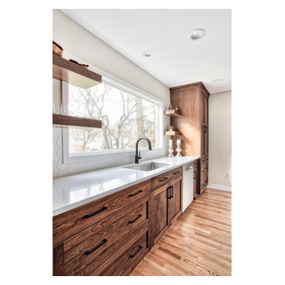 Modern Walnut Shaker Kitchen - Modern - Kitchen - New York - by Kitchen ...