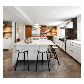 Modern White Kitchen by Astro Design. Ottawa - Contemporary - Kitchen ...