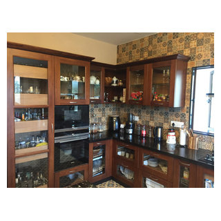 Modular Kitchen in Teakwood by Hoop Pine - Indian - Kitchen - by Hoop ...