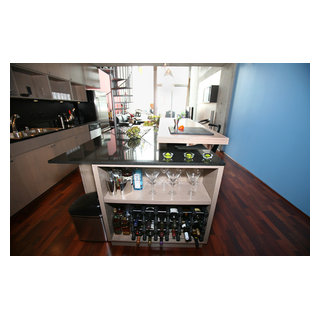 Mondrian Loft Kitchen and Bath - Kitchen - Los Angeles - by Susan Diana ...