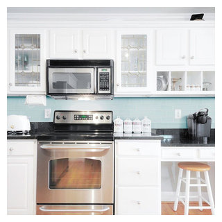 Morning Mist 3 in. x 6 in. Glass Wall Tile - Contemporary - Kitchen ...