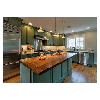 Moss Green Kitchen - Eclectic - Kitchen - Boston - by White Wood ...